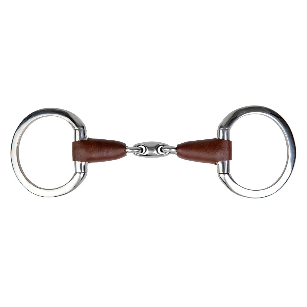 Metalab Leather Eggbutt Snaffle Double Jointed | Your Saddlery