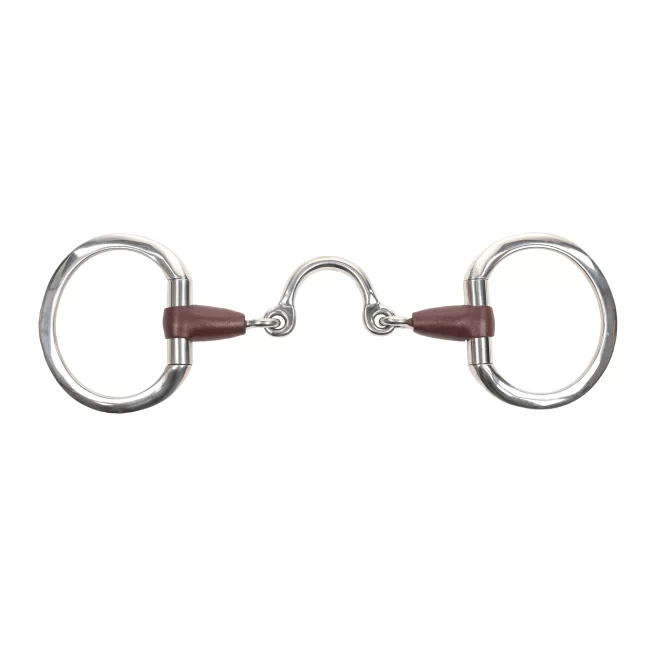 Metalab Leather Eggbutt Snaffle Moon Link | Your Saddlery